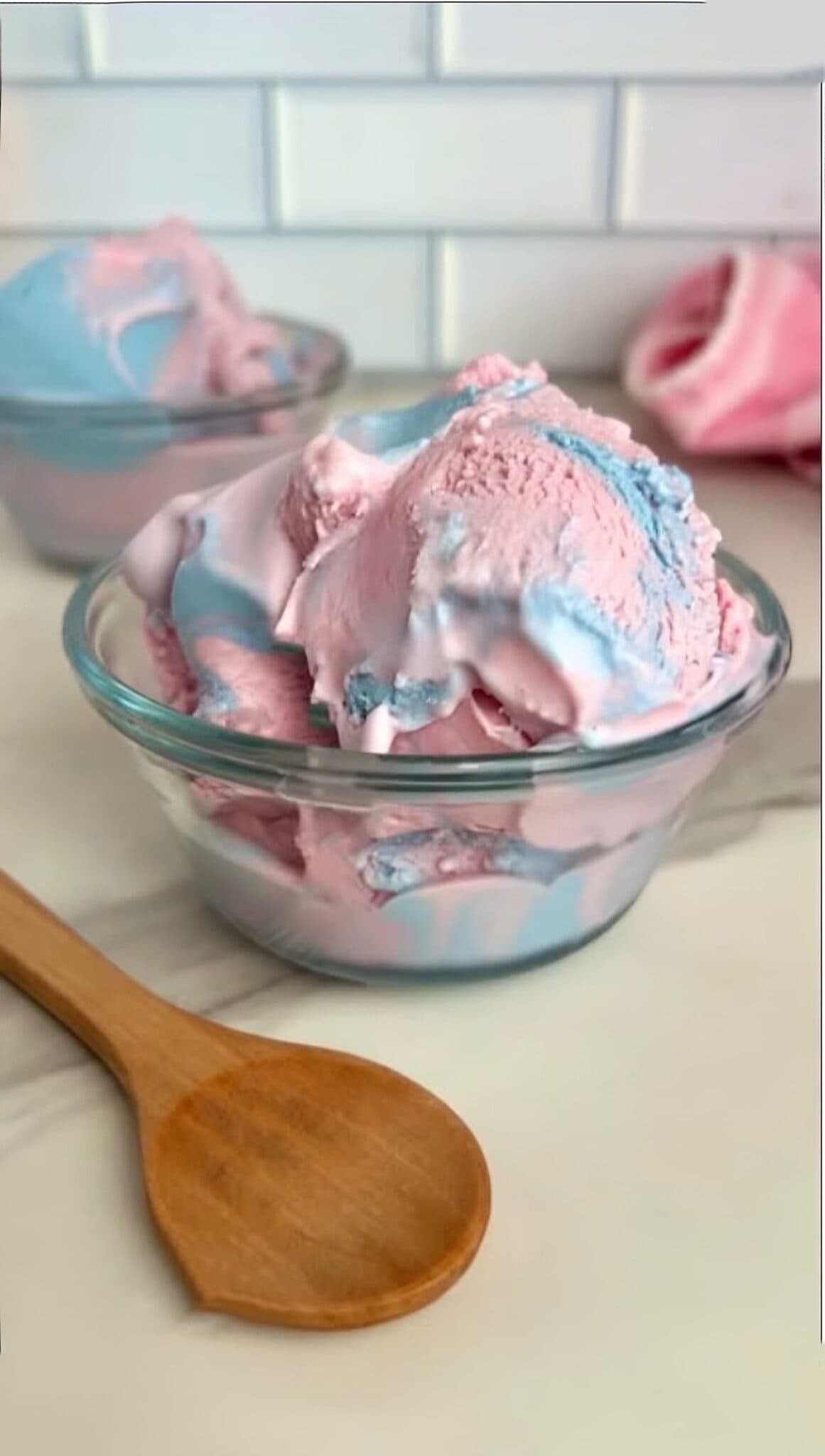 Cotton Candy Ice Cream - (Vegan, dye free)