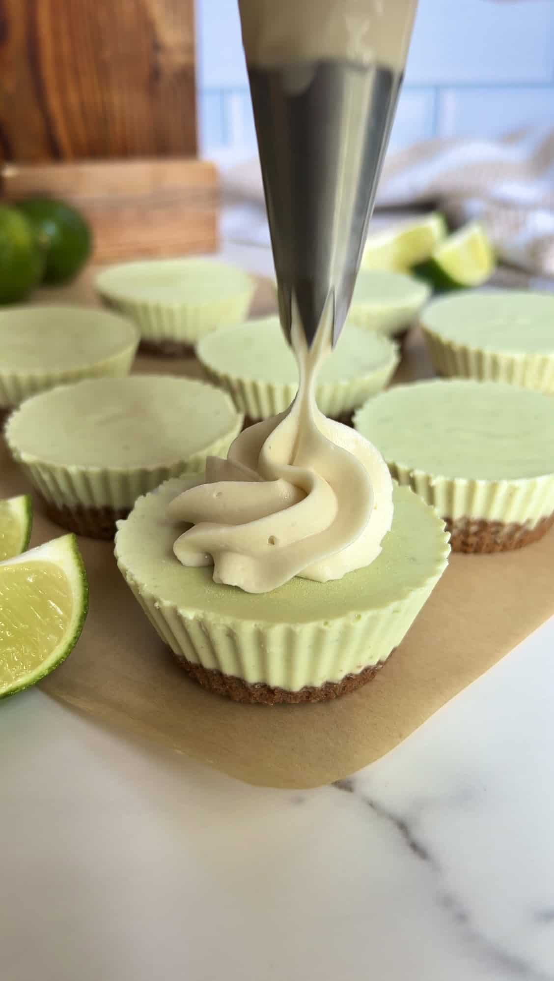 Key Lime Pie Mini Cheesecakes