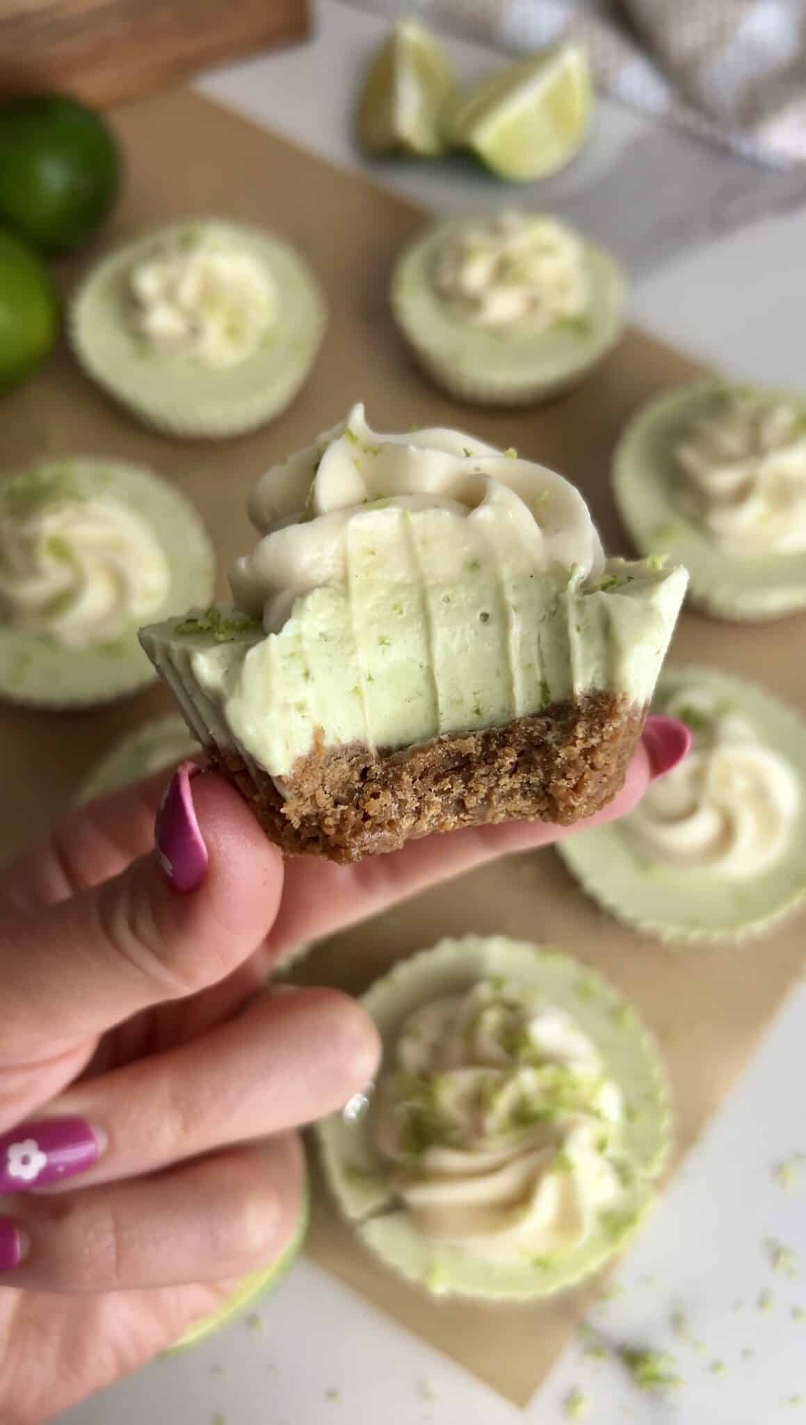 Key Lime Pie Mini Cheesecakes