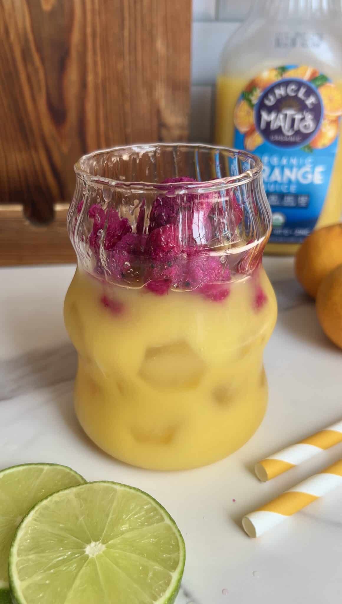 Sparkling Sunset Mocktail