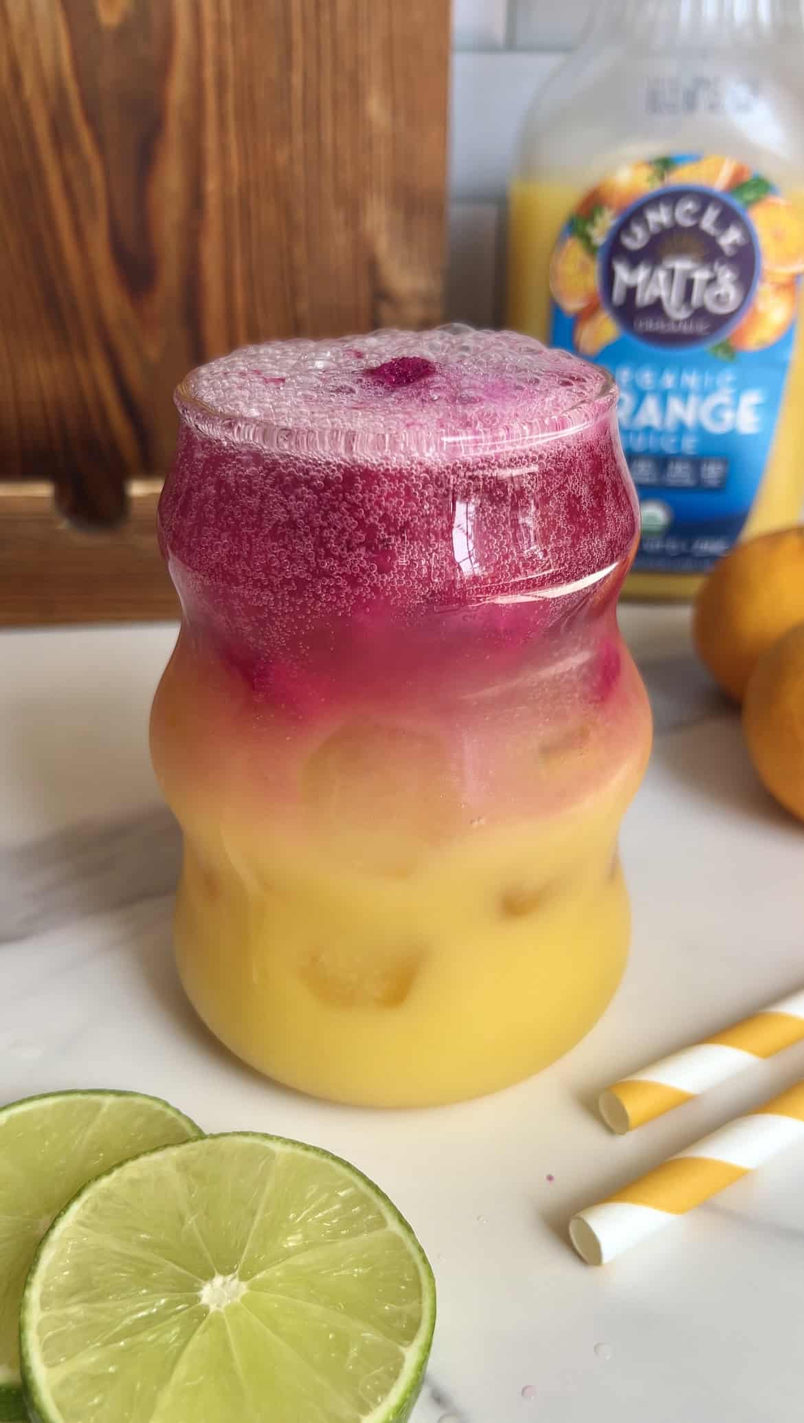 Sparkling Sunset Mocktail