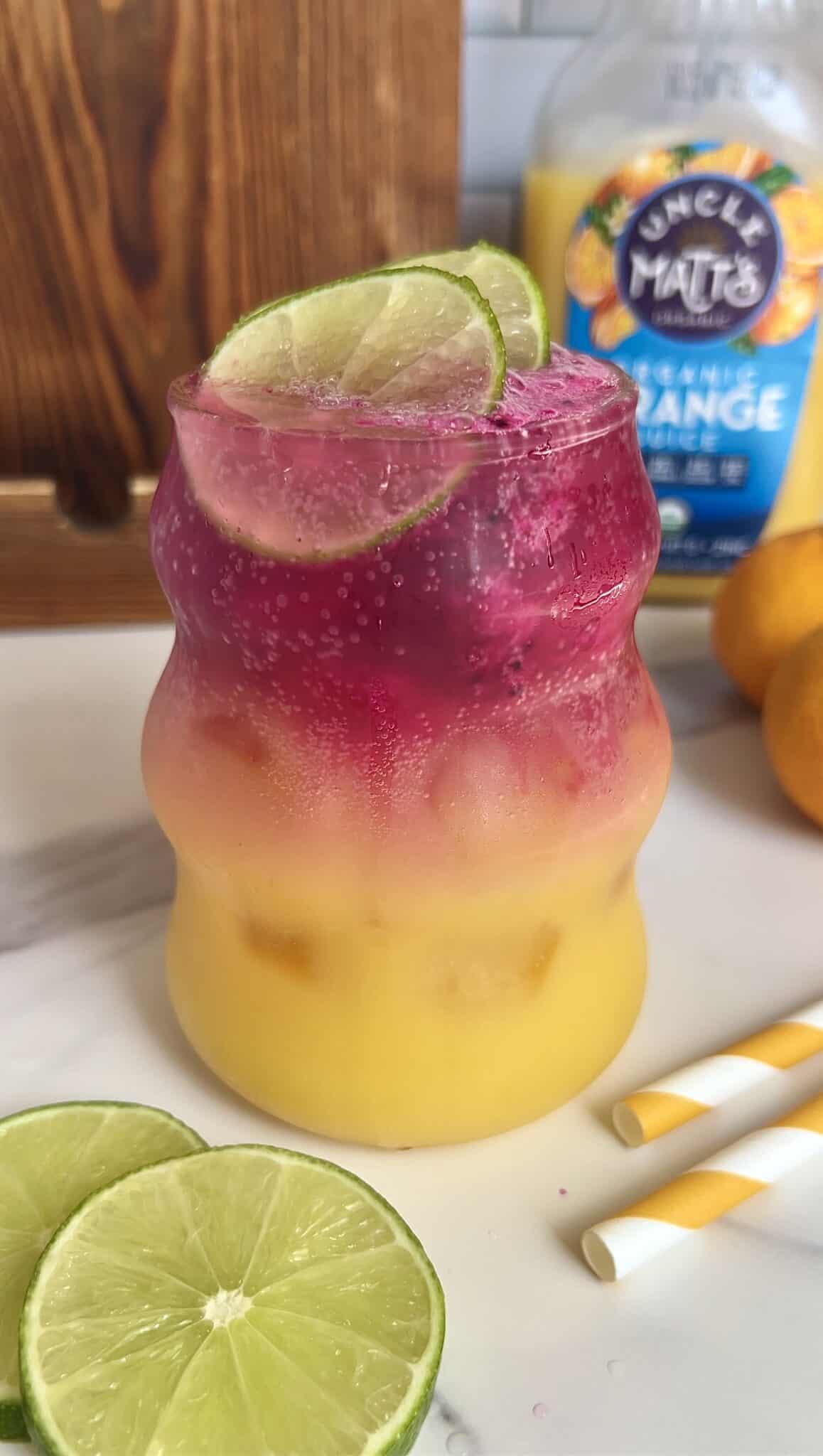Sparkling Sunset Mocktail