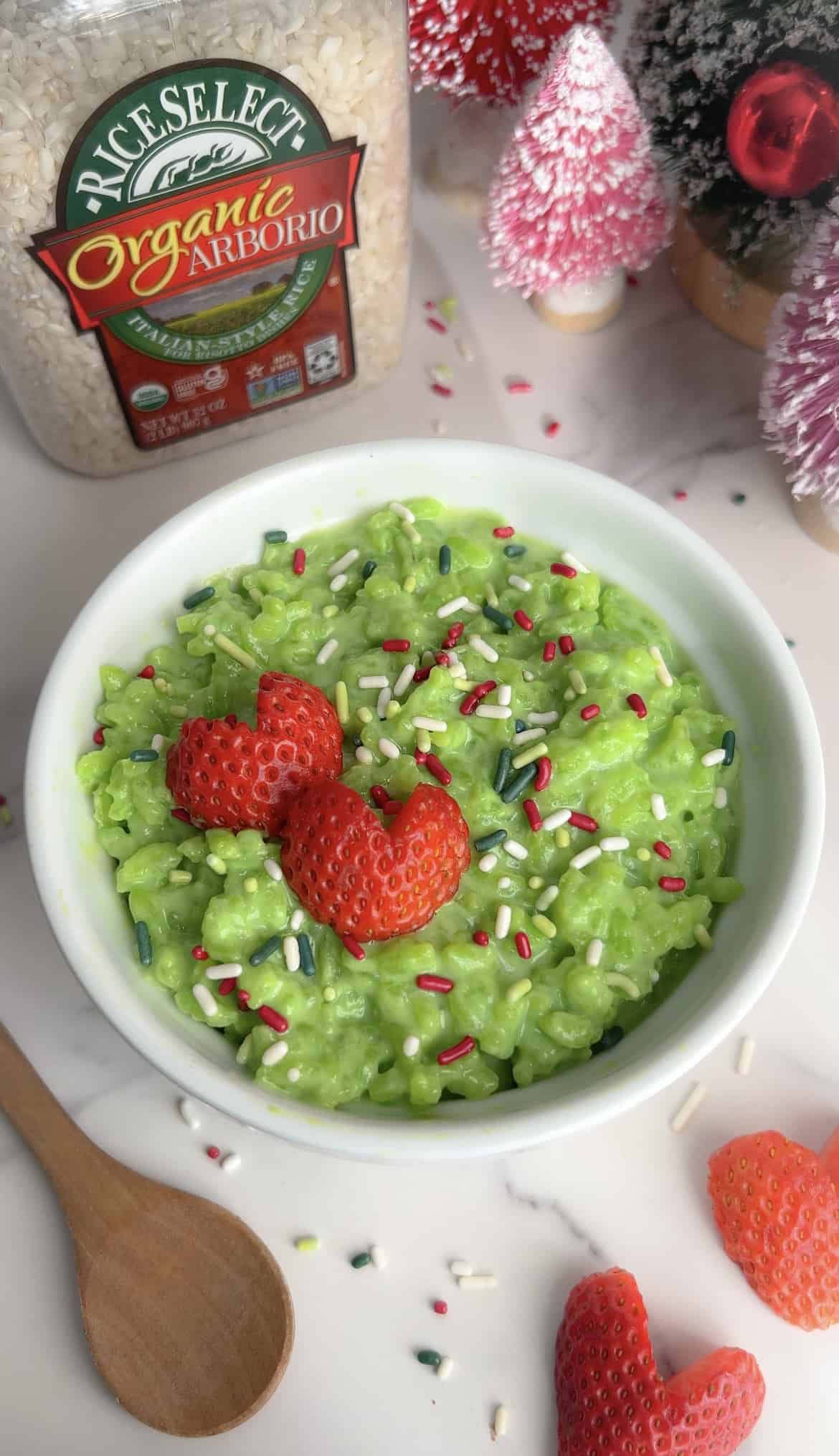 The Grinch Rice Pudding