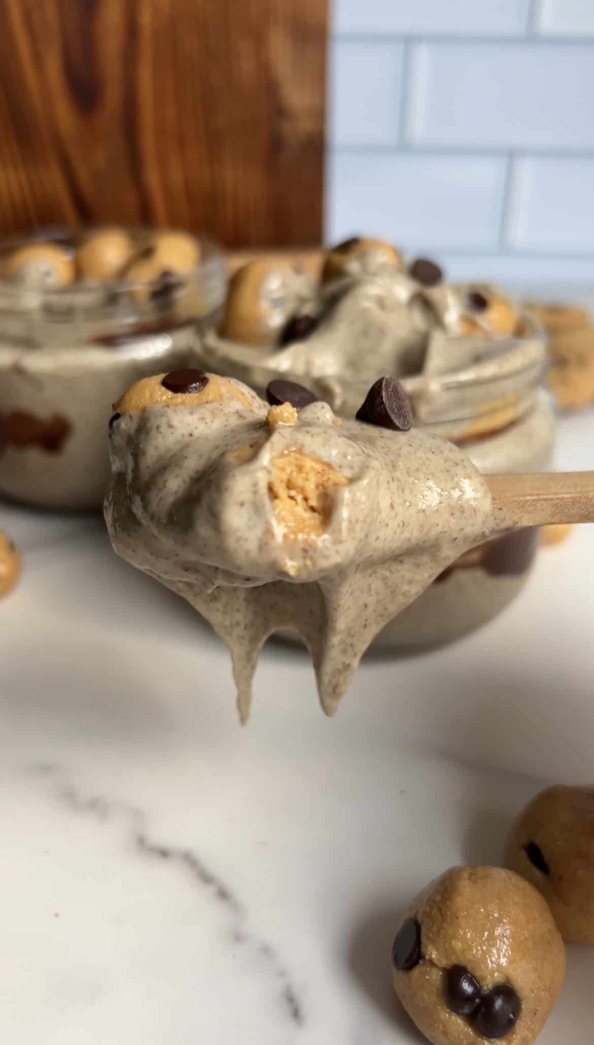 Blended Cookie Dough Chia Pudding