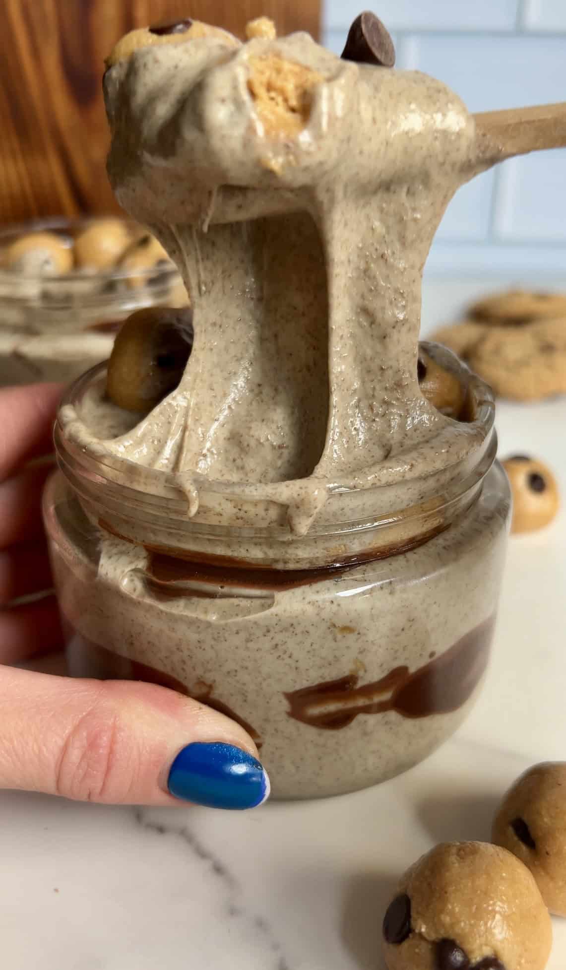 Blended Cookie Dough Chia Pudding