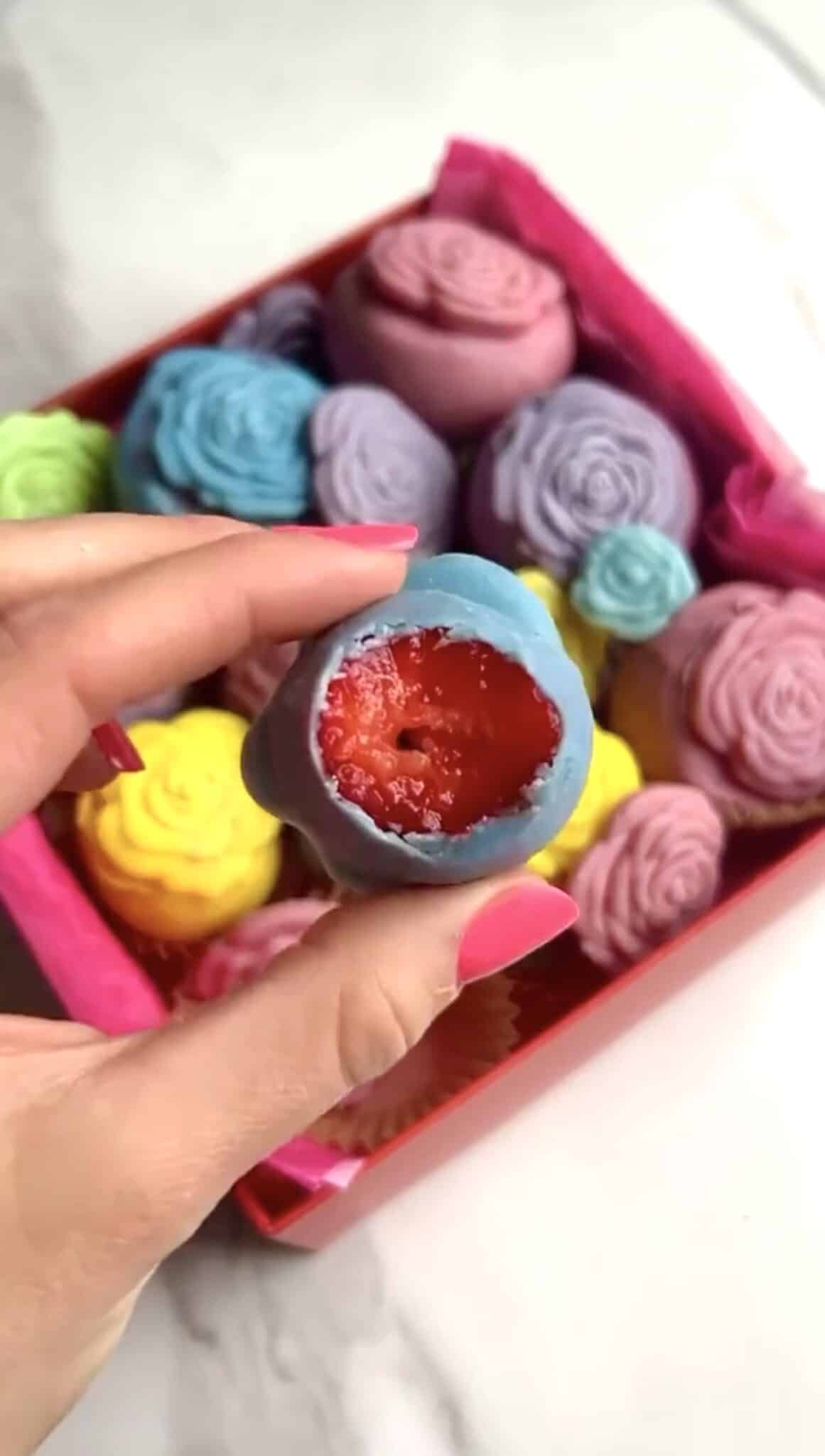 Chocolate Covered Strawberry Roses