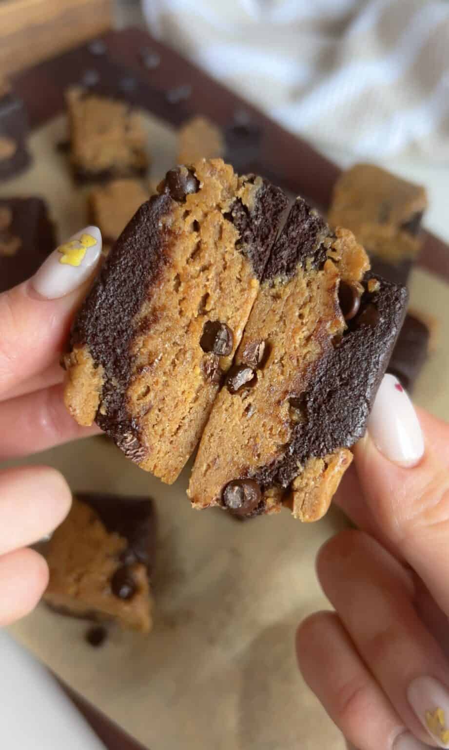 No Bake Brookie Protein Bars: A Healthy Delight